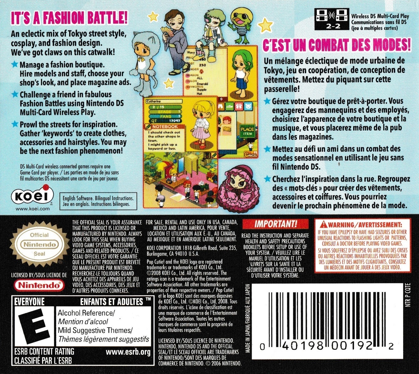 Pop Cutie! Street Fashion Simulation Images - LaunchBox Games Database