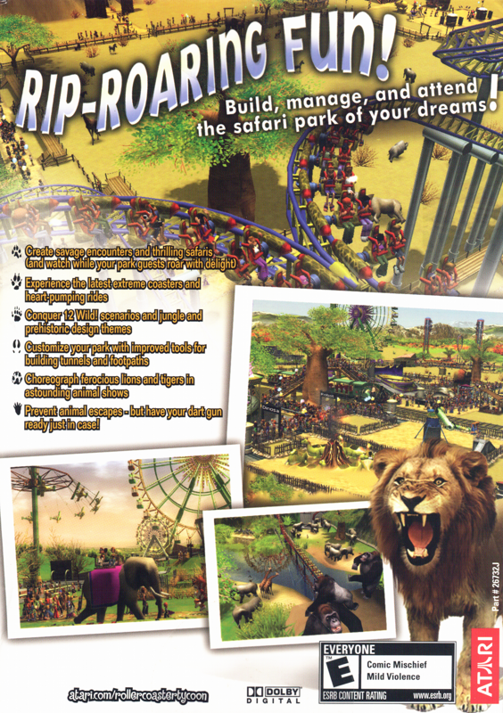 RollerCoaster Tycoon 3: Wild! Images - LaunchBox Games Database