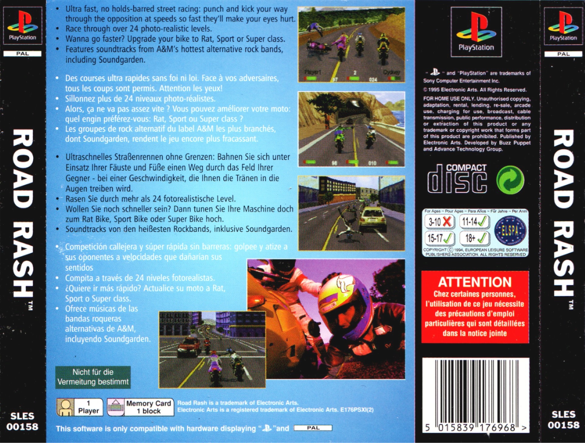 Road Rash Images - LaunchBox Games Database