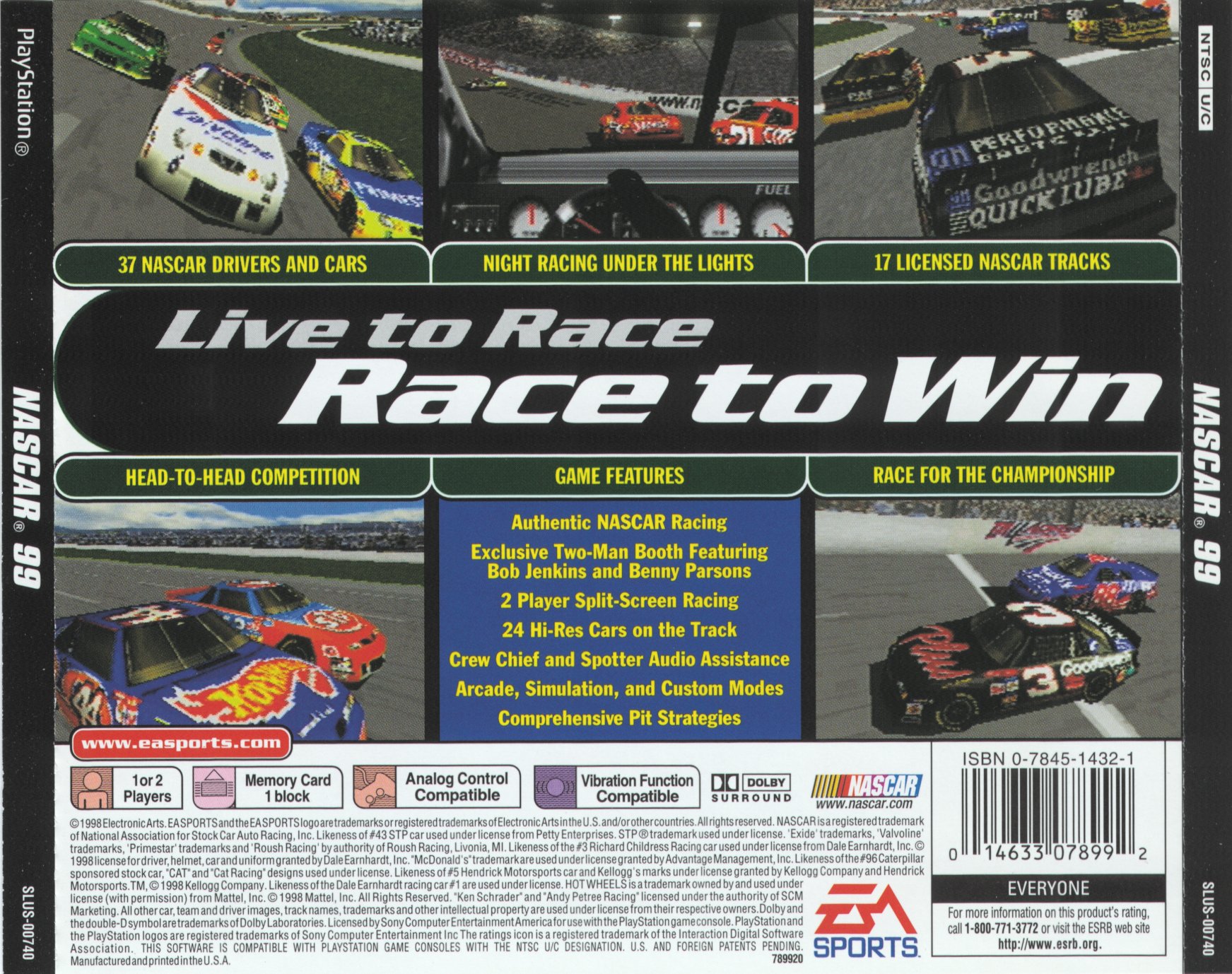 NASCAR 99 Images - LaunchBox Games Database