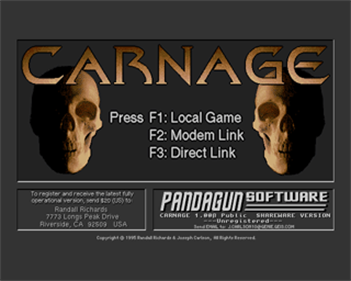 Carnage (PandaGun Software) - LaunchBox Games Database