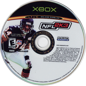 NFL 2K3 Images - LaunchBox Games Database