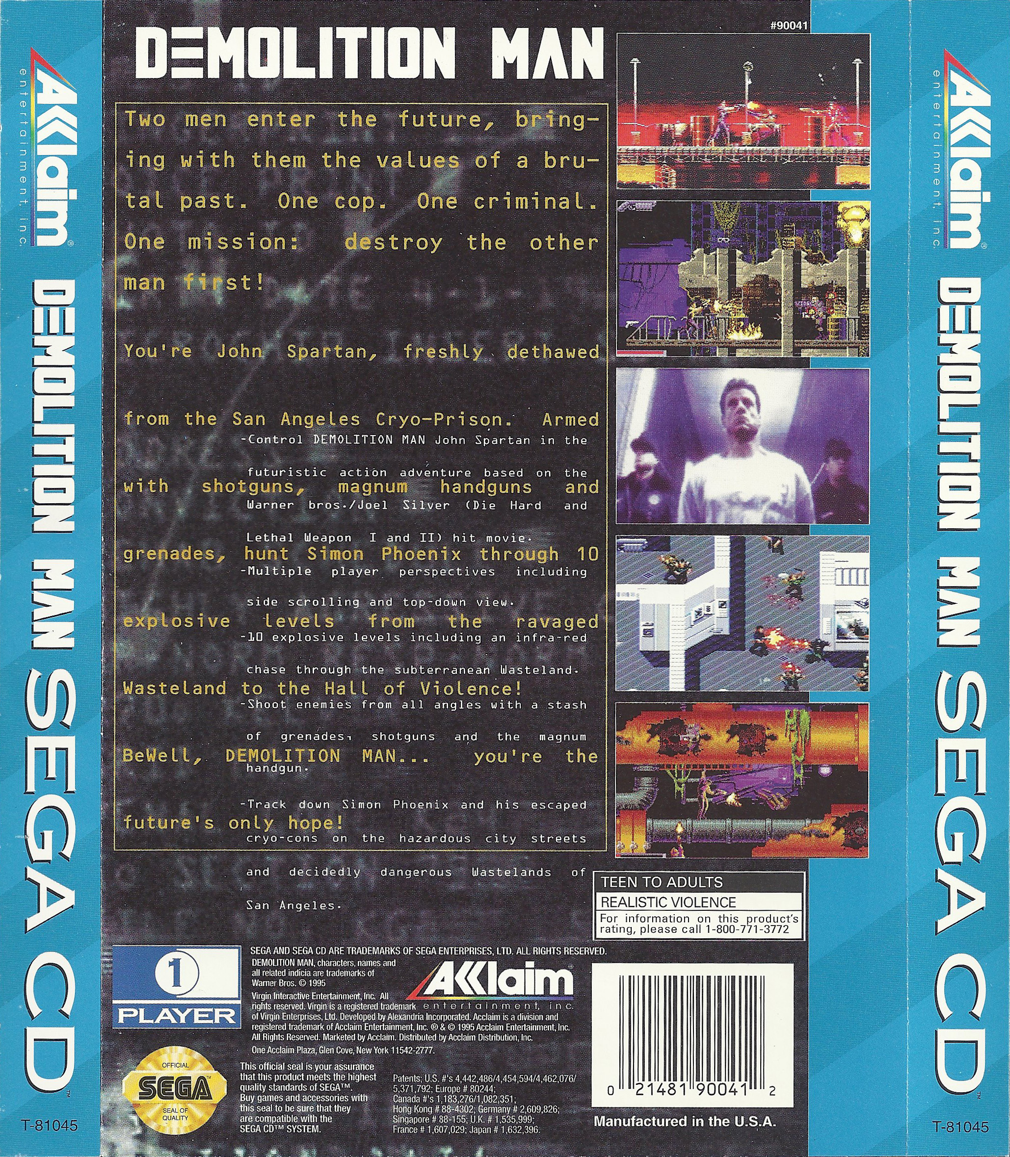 Demolition Man Images - LaunchBox Games Database