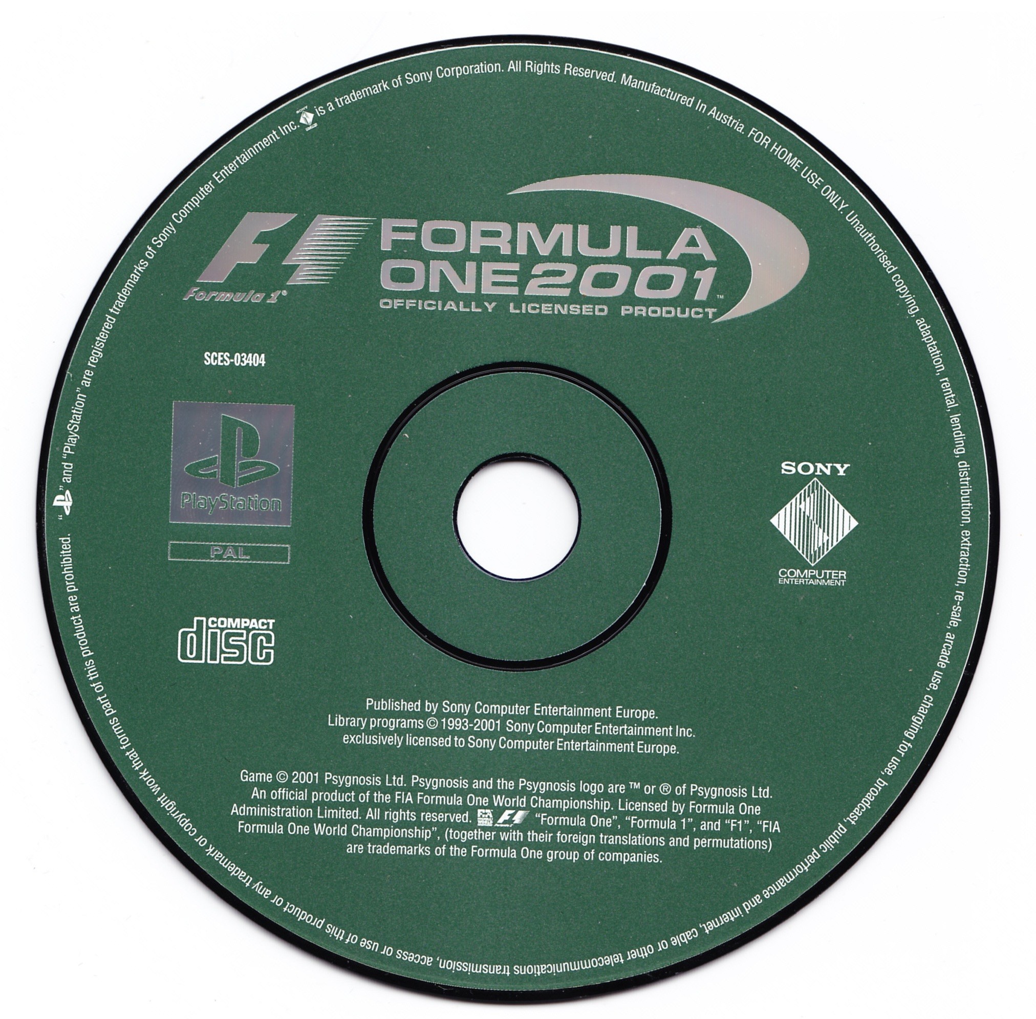 Formula One 2001 Images - LaunchBox Games Database