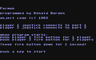 Pacman (Donald Burden) Images - LaunchBox Games Database