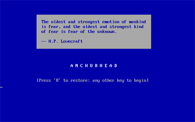 Anchorhead - LaunchBox Games Database