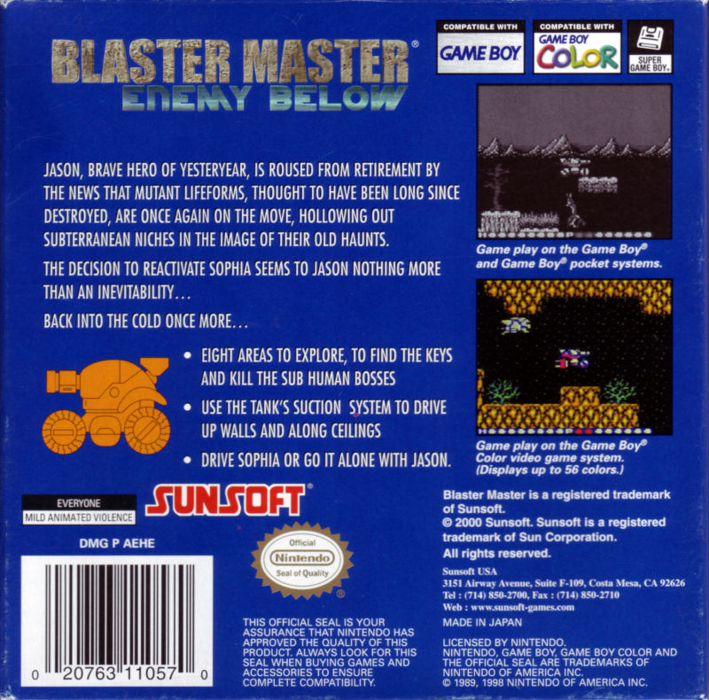 Blaster Master: Enemy Below Images - LaunchBox Games Database