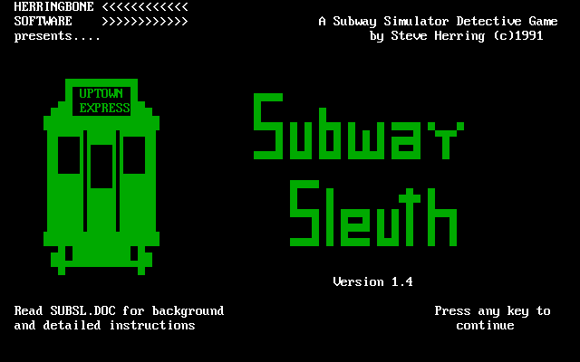 Subway Sleuth Details LaunchBox Games Database