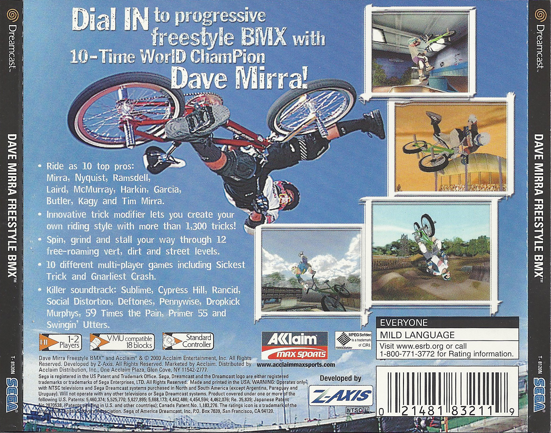 Dave Mirra Freestyle BMX Images - LaunchBox Games Database