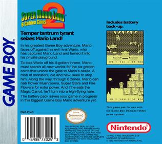 Super Mario Land 2: 6 Golden Coins Images - LaunchBox Games Database