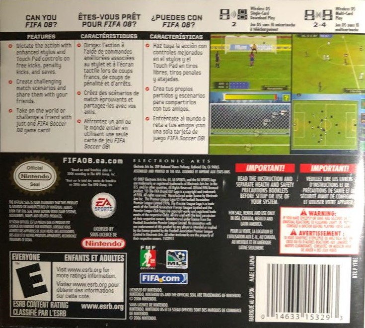 FIFA Soccer 08 Images - LaunchBox Games Database