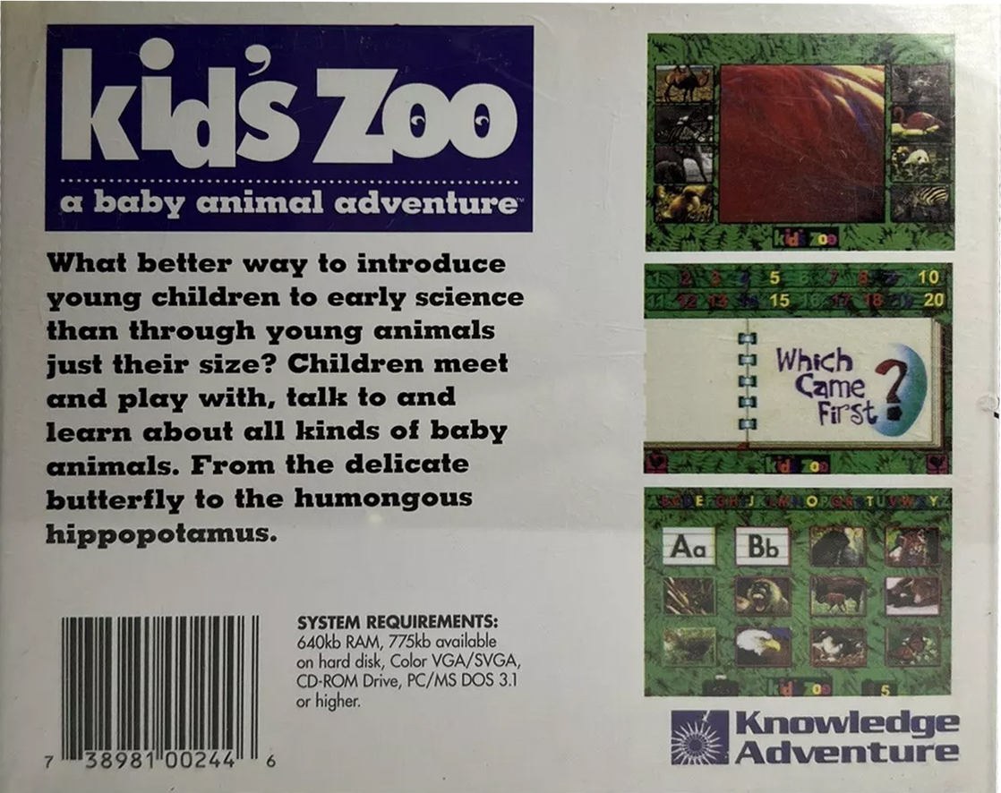 Kid's Zoo: A Baby Animal Adventure Images - LaunchBox Games Database