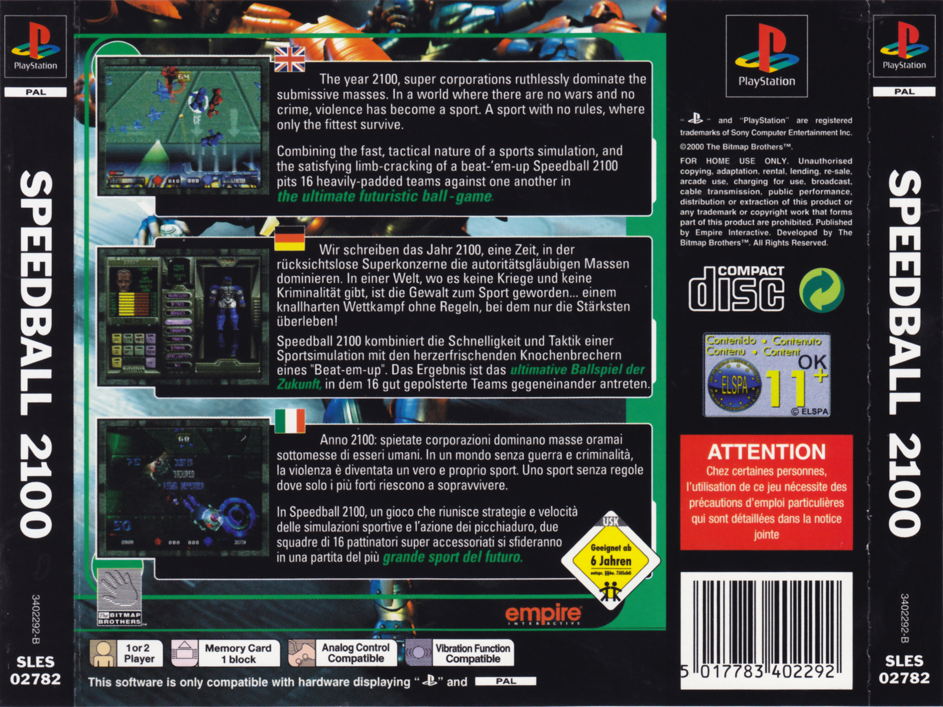 Speedball 2100 Images - LaunchBox Games Database