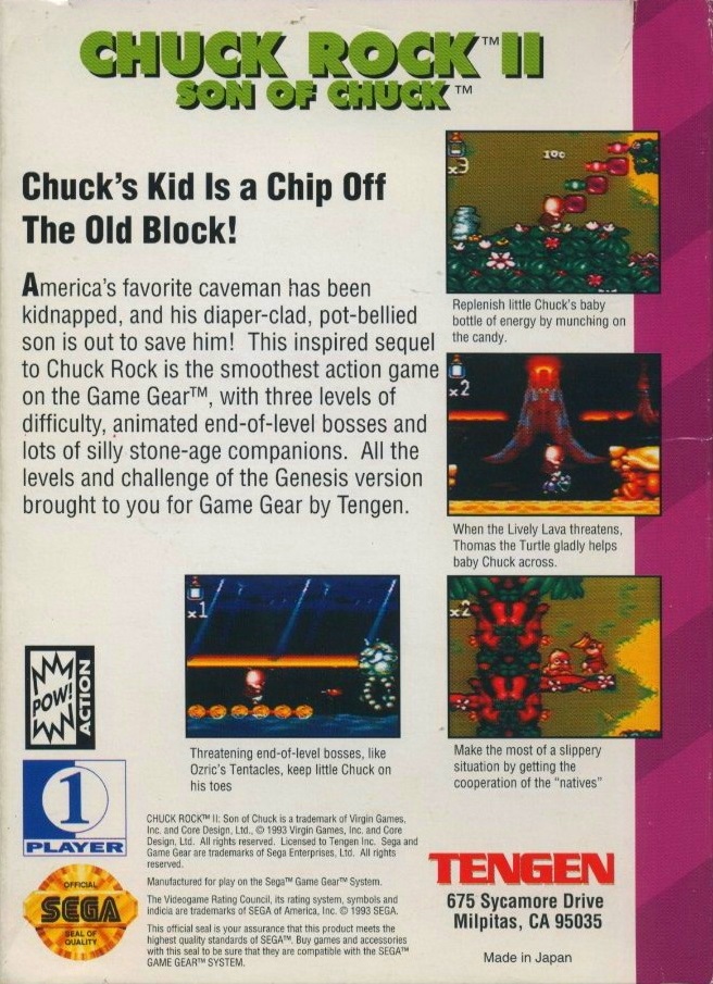 Chuck Rock II: Son of Chuck Images - LaunchBox Games Database