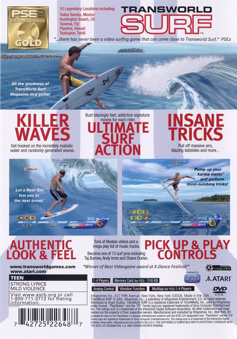 TransWorld Surf Images - LaunchBox Games Database