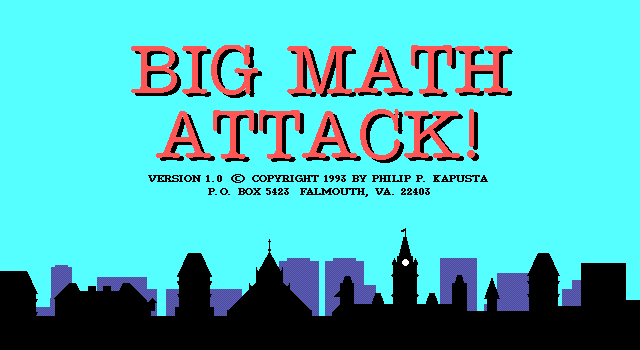 Big Math Attack! Images - LaunchBox Games Database