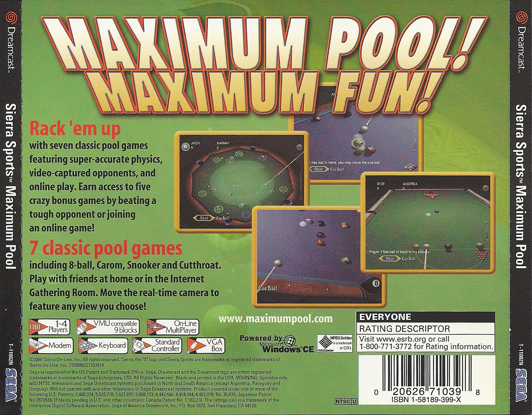 Maximum Pool Images - LaunchBox Games Database