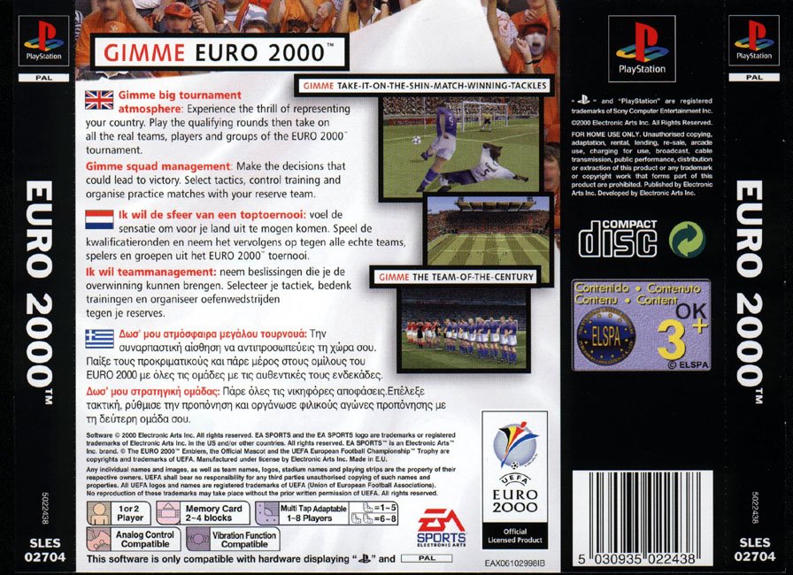 UEFA Euro 2000 Images - LaunchBox Games Database