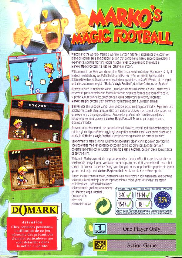 Marko's Magic Football Images - LaunchBox Games Database