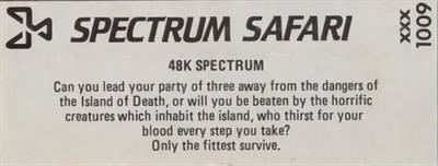Spectrum Safari Images - LaunchBox Games Database