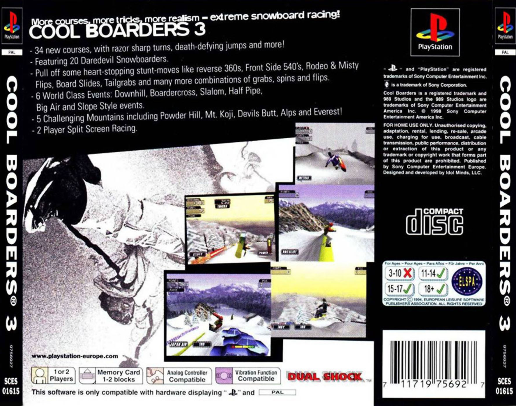 Cool Boarders 3 Images - LaunchBox Games Database