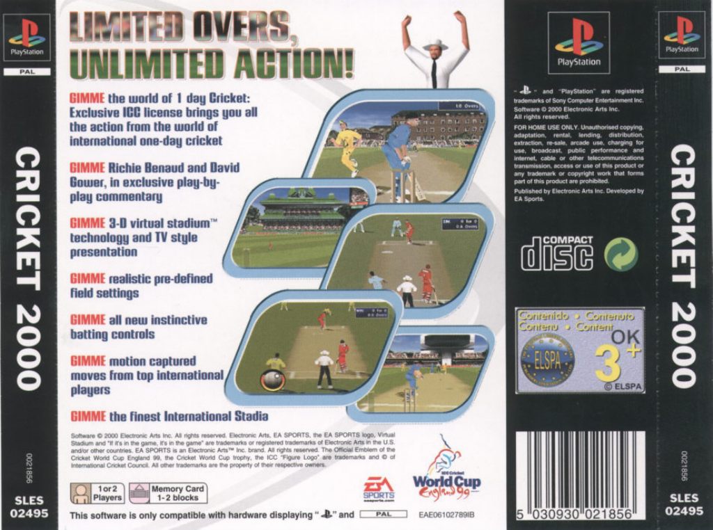 Cricket 2000 Images - LaunchBox Games Database