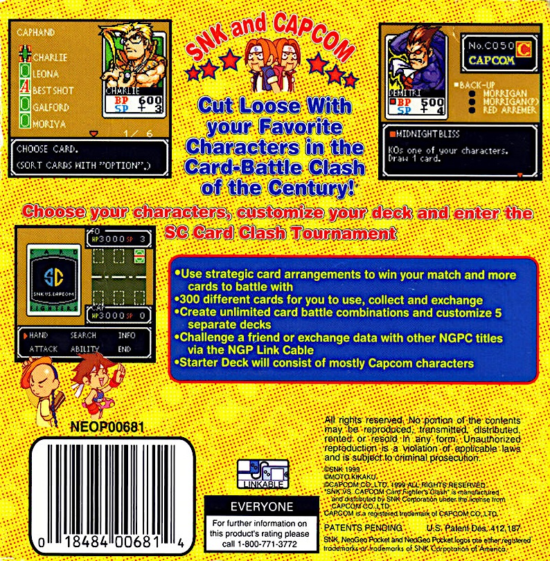 SNK vs. Capcom: Card Fighters' Clash: Capcom Cardfighter's Version ...