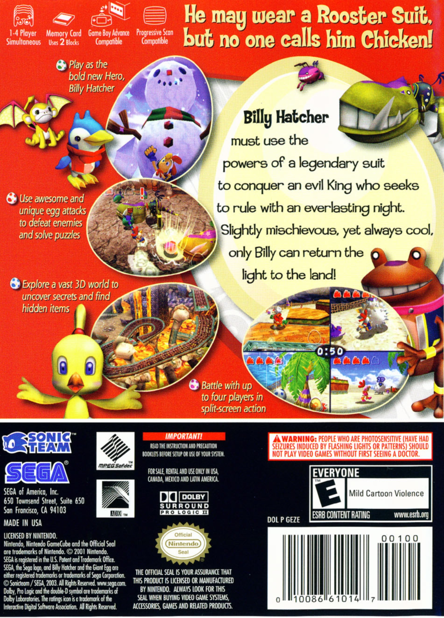 Billy Hatcher and the Giant Egg Images - LaunchBox Games Database