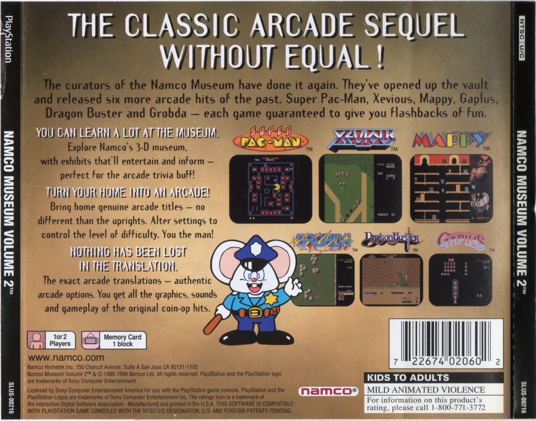 Namco Museum Vol. 2 Details - LaunchBox Games Database