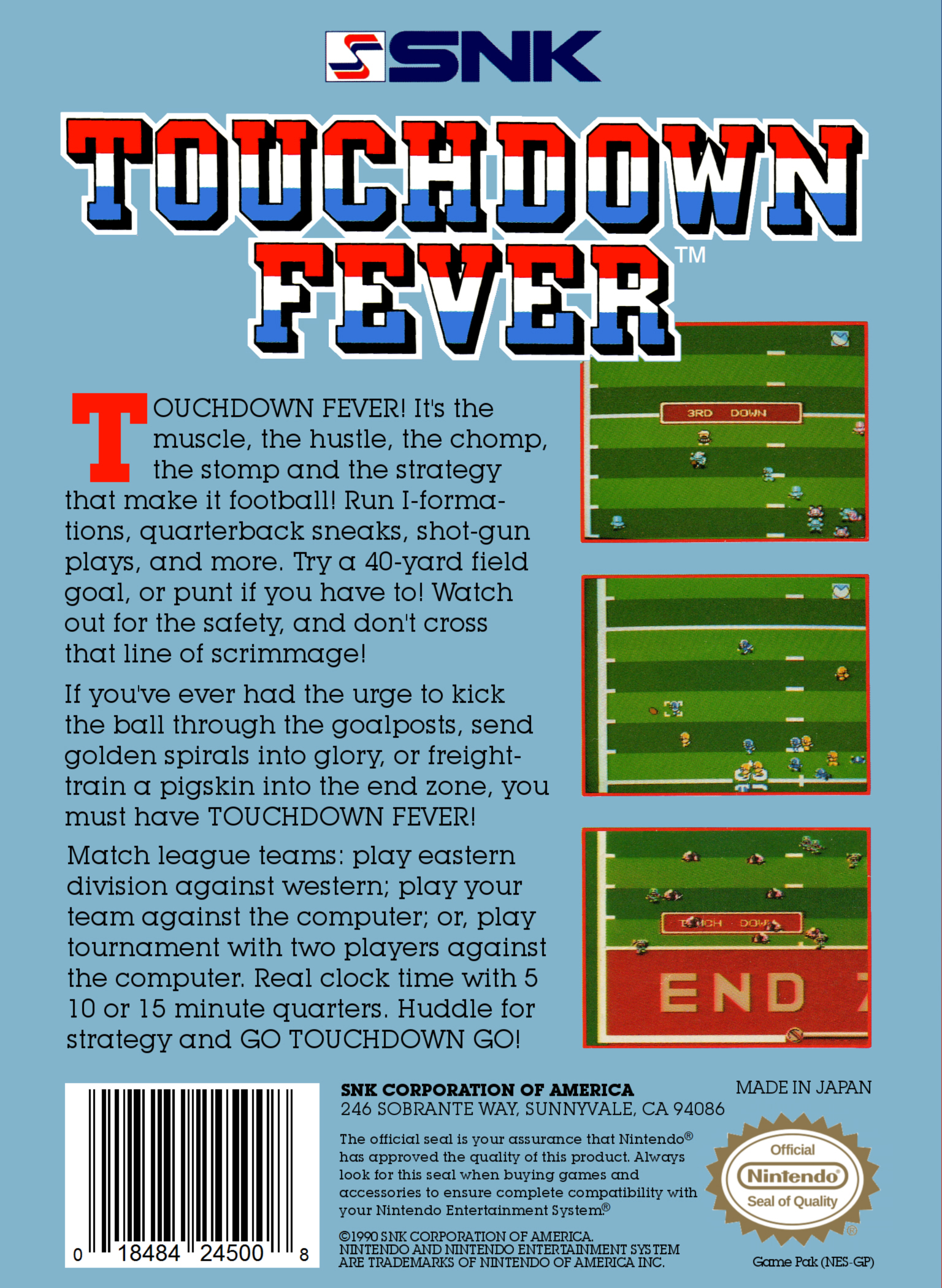 Touchdown Fever Images - LaunchBox Games Database