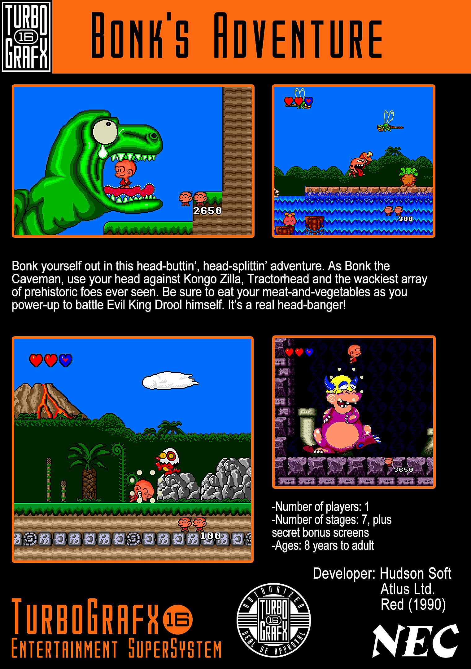 Bonk's Adventure Details - LaunchBox Games Database