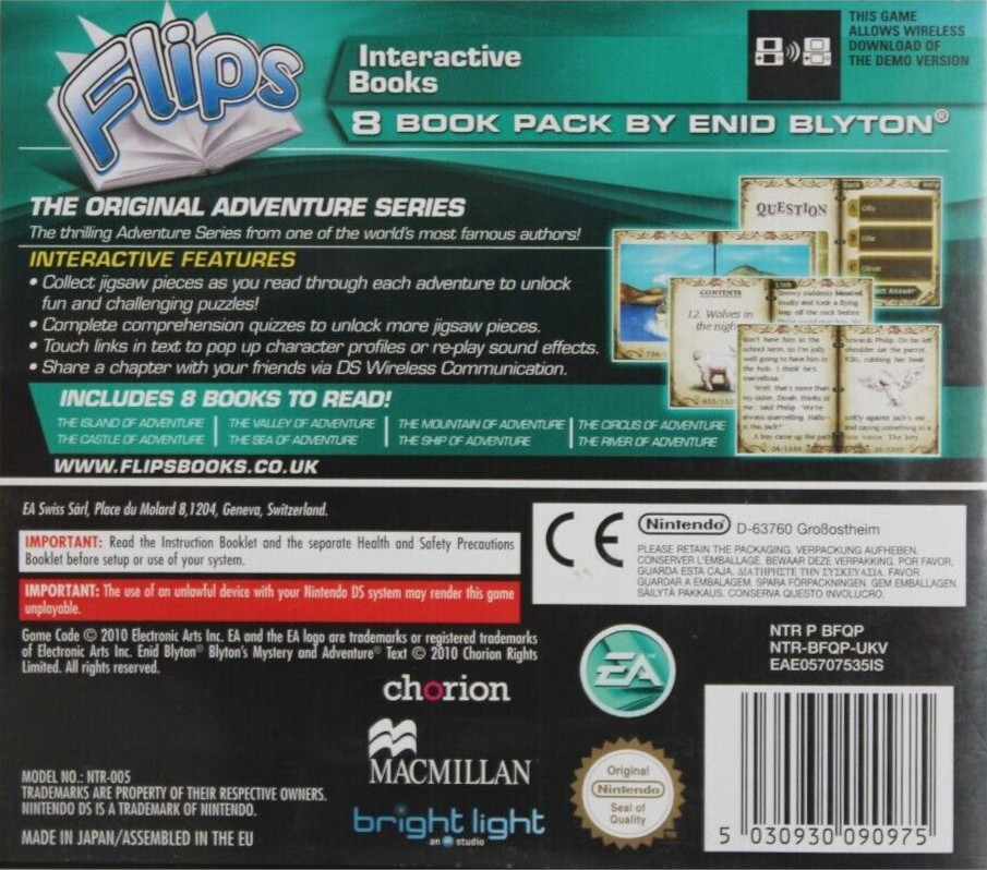 Flips Interactive Books 8 Book Pack: Enid Blyton: The Adventure Series ...