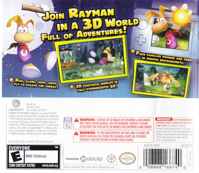 Rayman 3D Images - LaunchBox Games Database