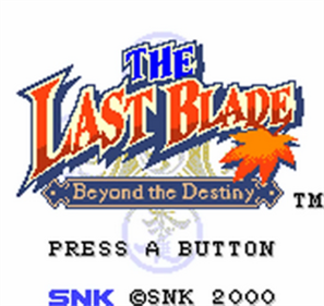 The Last Blade: Beyond The Destiny Images - LaunchBox Games Database