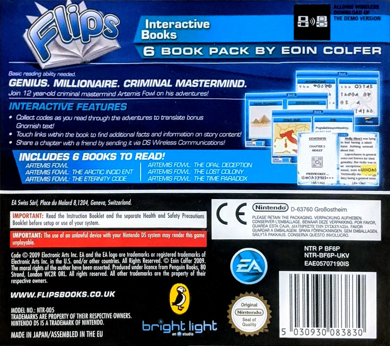 Flips Interactive Books 6 Book Pack: Eoin Colfer: Artemis Fowl Images ...