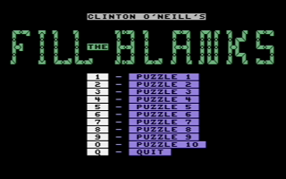 Fill the Blanks Images - LaunchBox Games Database