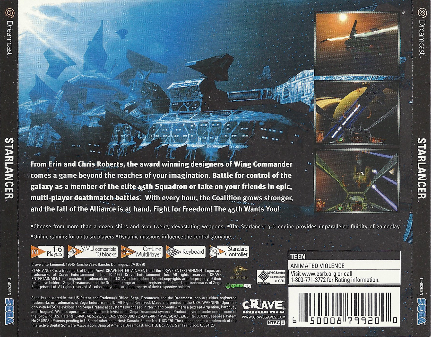 Starlancer Images - LaunchBox Games Database