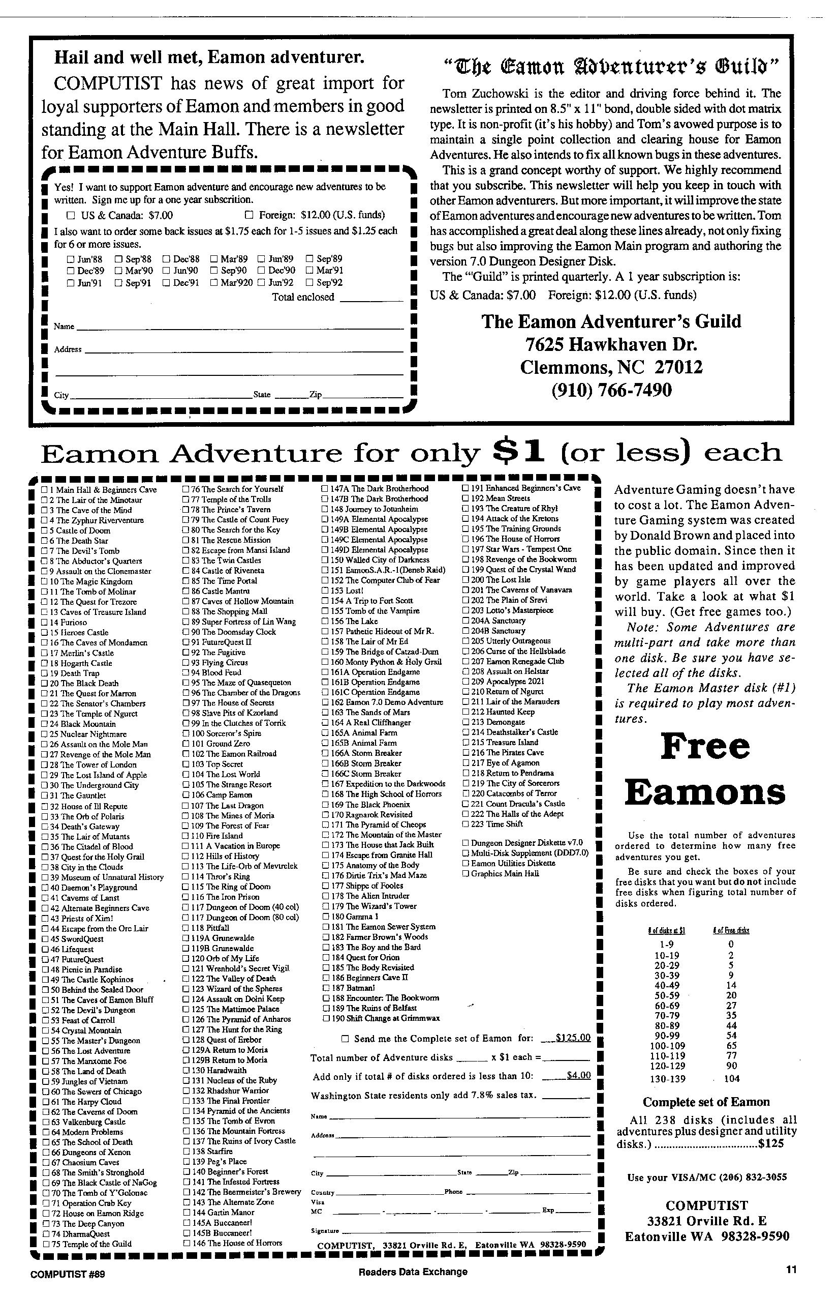 Eamon 001: Main Hall & Beginners Cave Images - LaunchBox Games Database