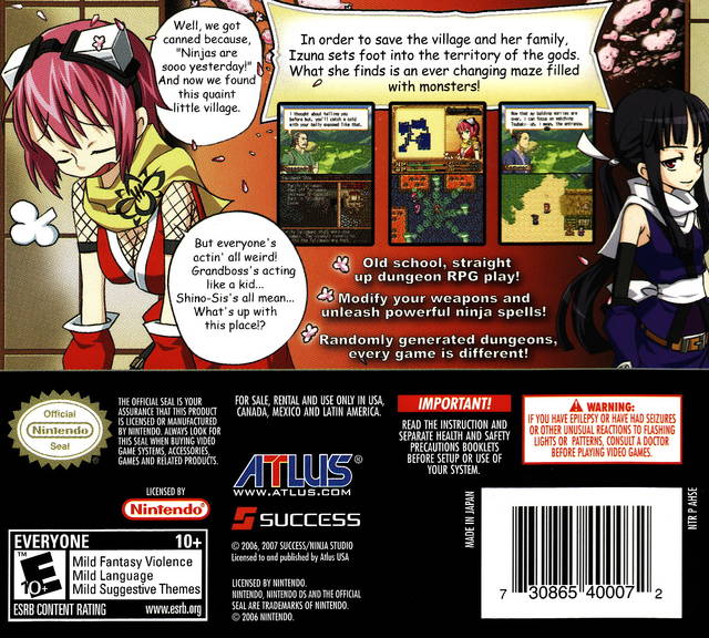 Izuna: Legend of the Unemployed Ninja Images - LaunchBox Games Database