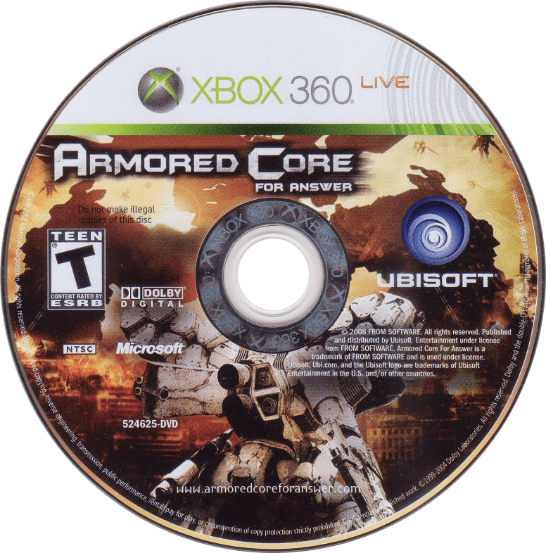 Armored Core: For Answer Images - LaunchBox Games Database