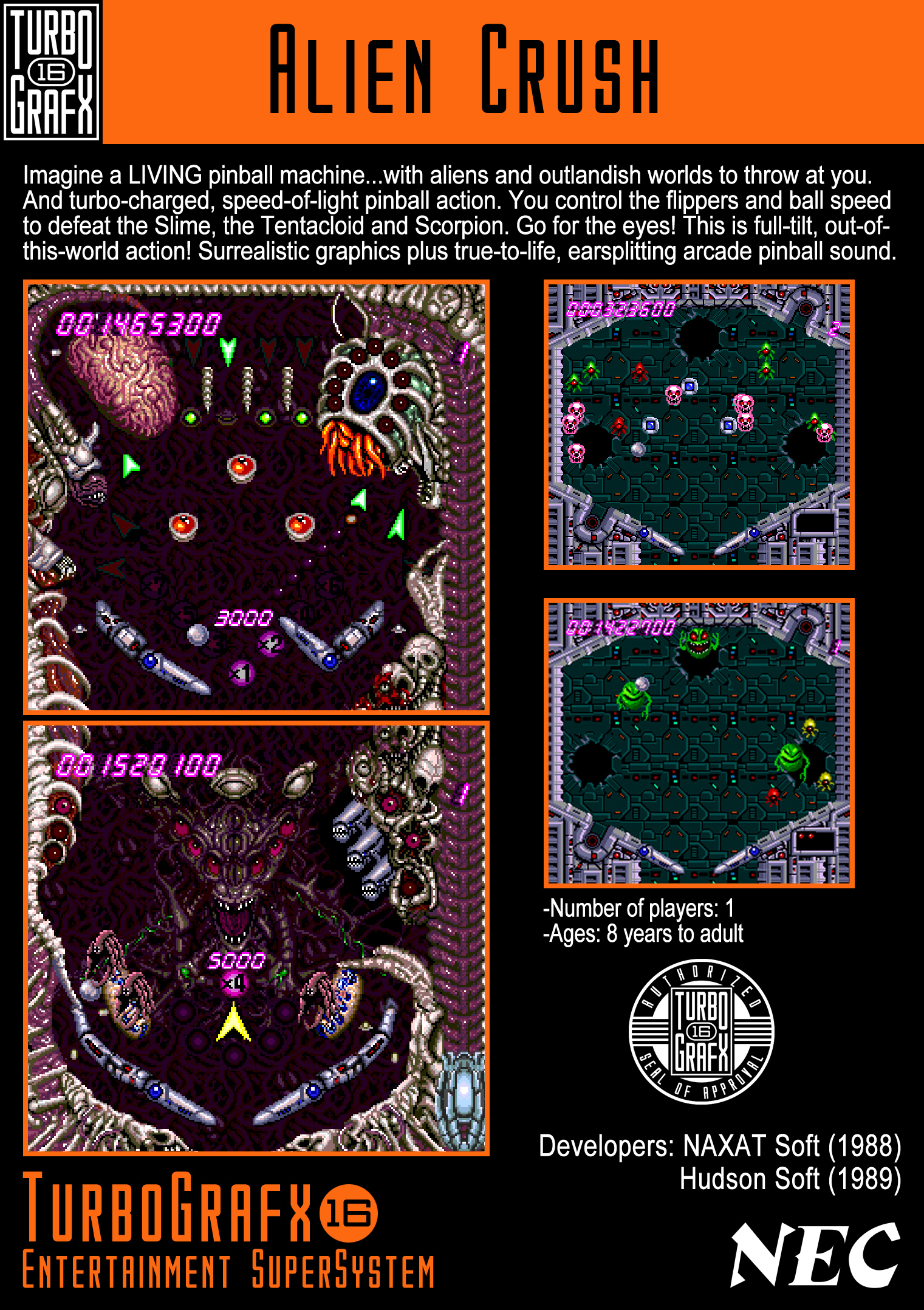 Alien Crush Details - LaunchBox Games Database