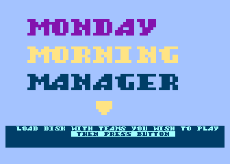 Monday Morning Manager Images - LaunchBox Games Database