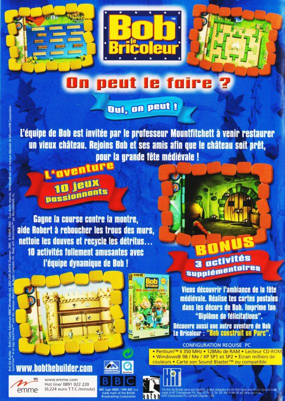 Bob the Builder: Bob's Castle Adventure Images - LaunchBox Games Database