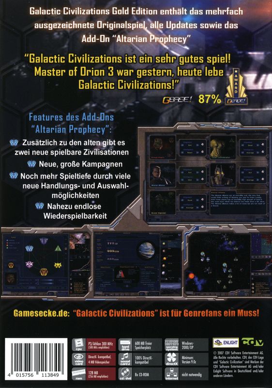 Galactic Civilizations I: Ultimate Edition Images - LaunchBox Games ...