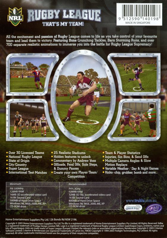 NRL Rugby League Images - LaunchBox Games Database