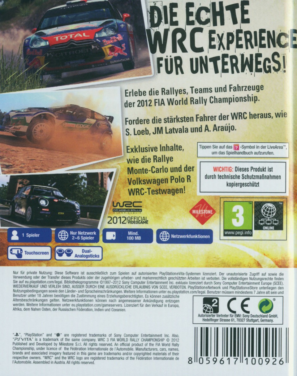WRC 3: FIA World Rally Championship Images - LaunchBox Games Database