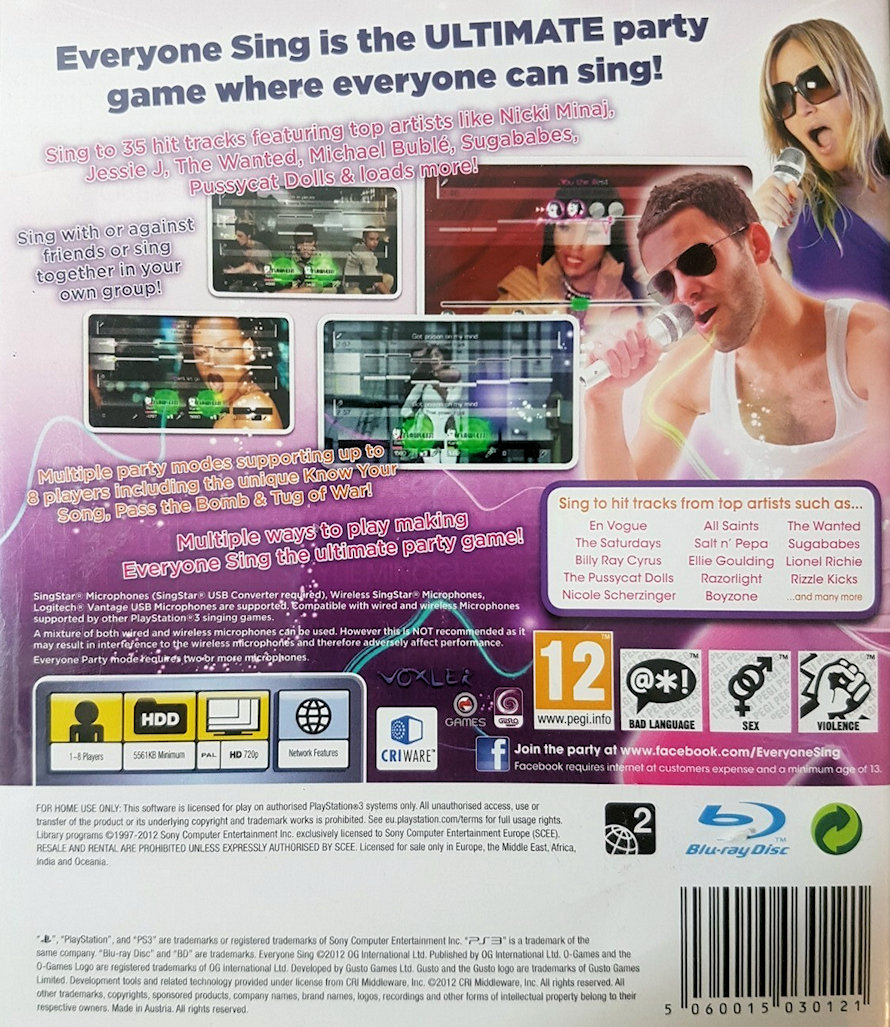 Everyone Sing Images - LaunchBox Games Database