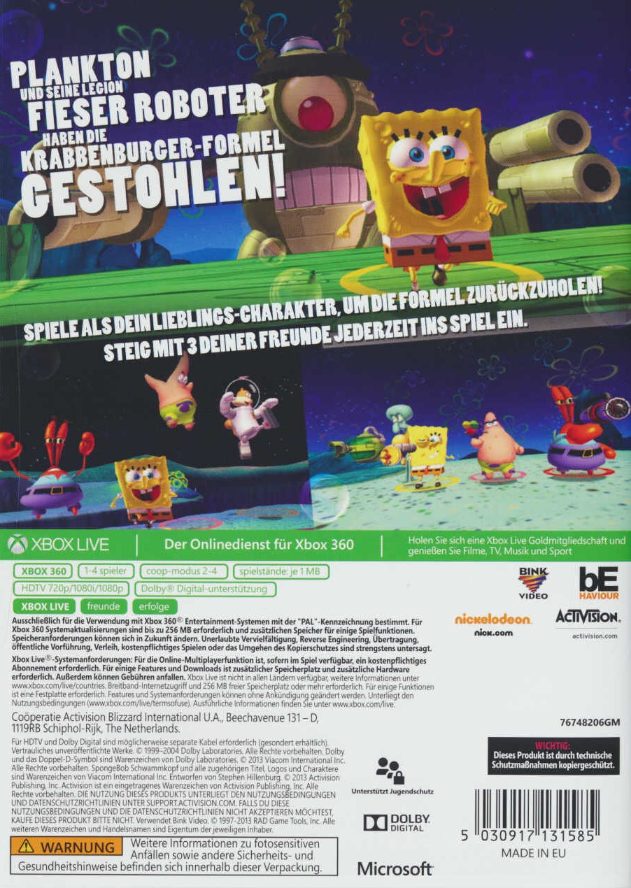 SpongeBob SquarePants: Plankton's Robotic Revenge Images - LaunchBox ...