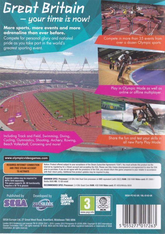 London 2012: The Official Video Game of the Olympic Games Images ...