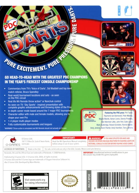 PDC World Championship Darts: Pro Tour Images - LaunchBox Games Database